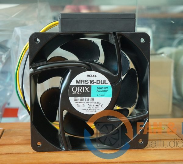 Quạt ORIX MRS16 DUL, 230VAC, 160x160x62mm - Quạt hút Công nghiệp - Đèn ...