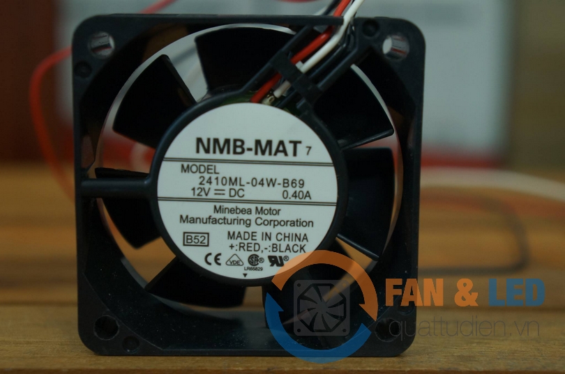 Quạt NMB MAT 2410ML-04W-B69, 12VDC, 60x60x25mm